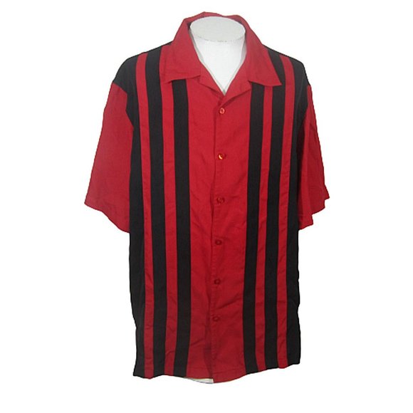 fuse | Shirts | Fuse Vintage Men Panel Shirt Xlt Pit To Pit 28 Red ...